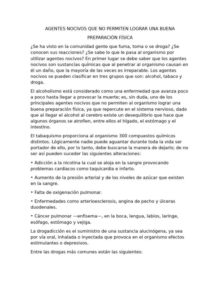 Agentes Nocivos 11 | PDF