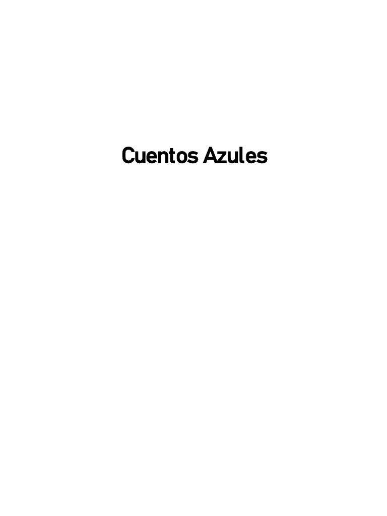 Cuentos Azules 2 | PDF