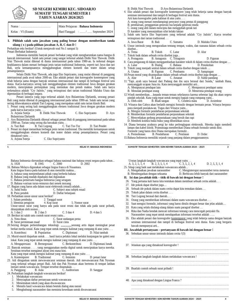 Bahasa Indonesia | PDF