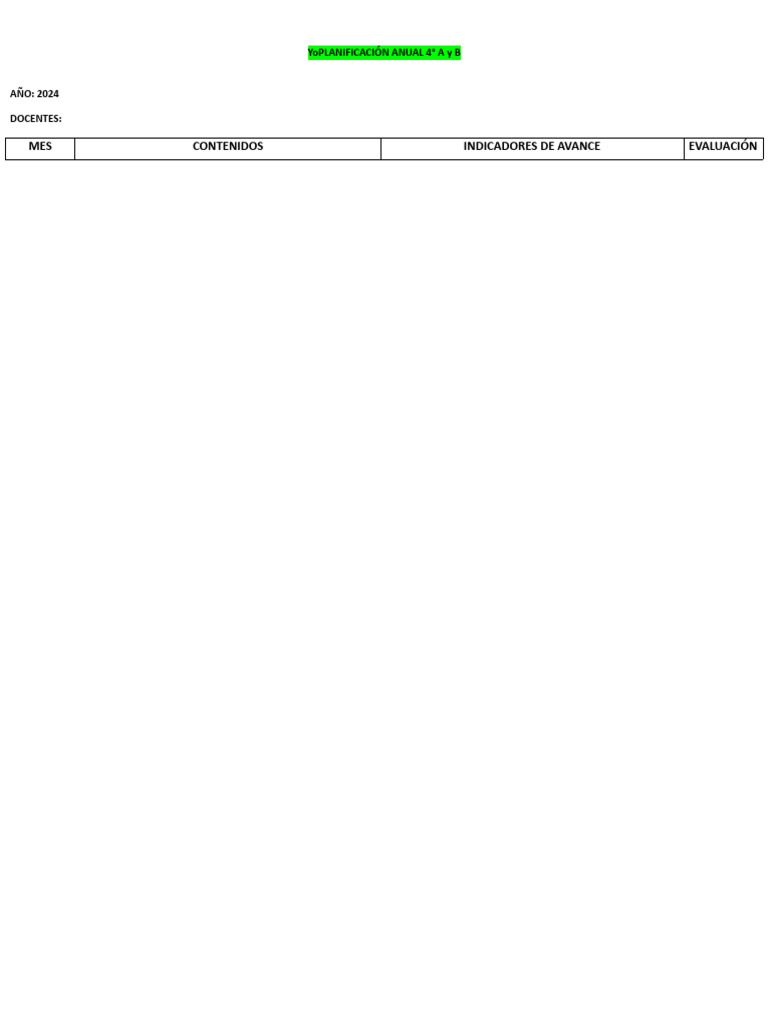 Planif Anual2024 | PDF | Semantic Units