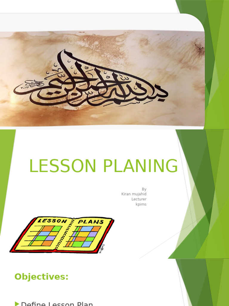LESSON PLANING | PDF