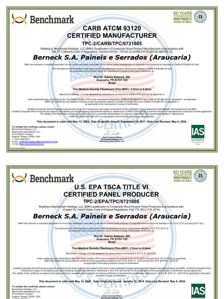 Certificados CARB Mai 2025 5af522b7f4 (1) | PDF