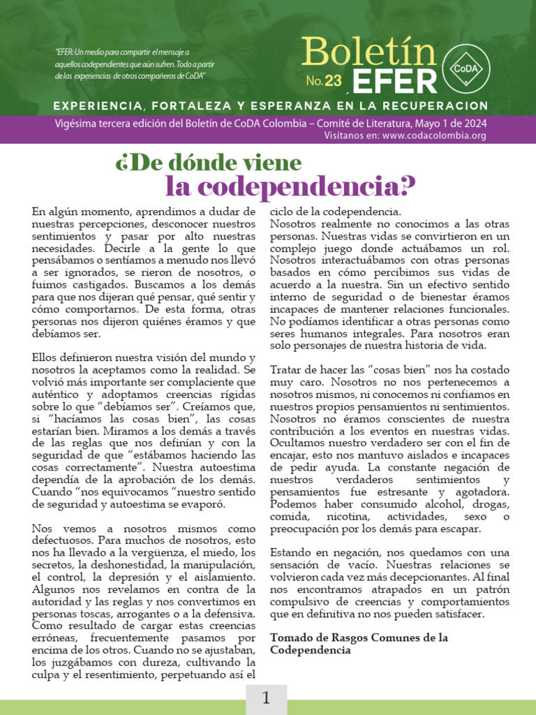 Boletin EEFER 23 Mayo 1 de 2024 | PDF