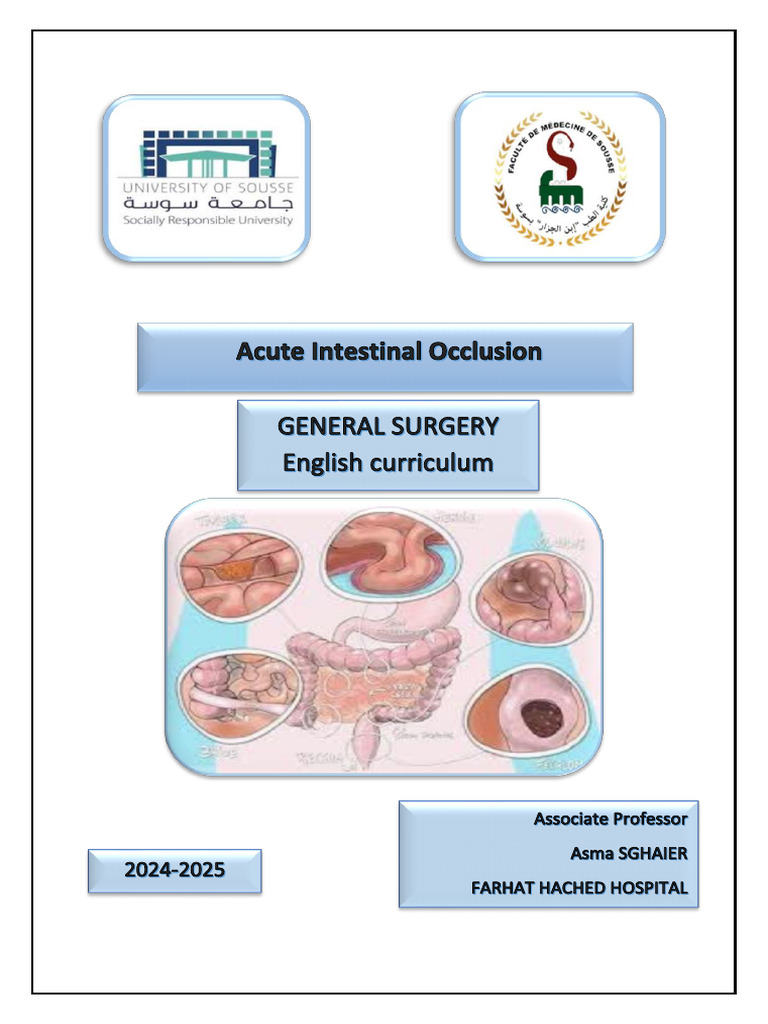 ACUTE INTESTINAL OCCLUSION English Version | PDF | Gallbladder | Large ...