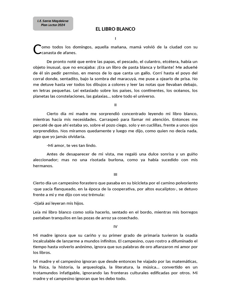 El Libro Blanco | PDF