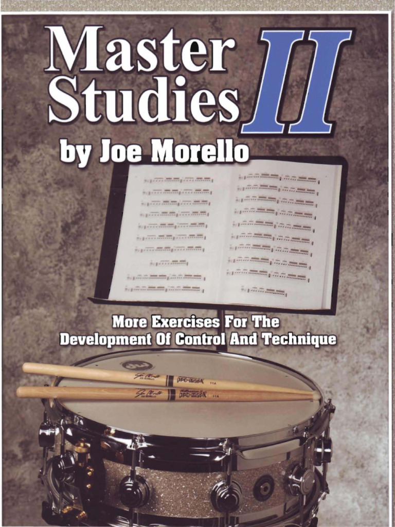 Master Studies II - Joe Morello | PDF