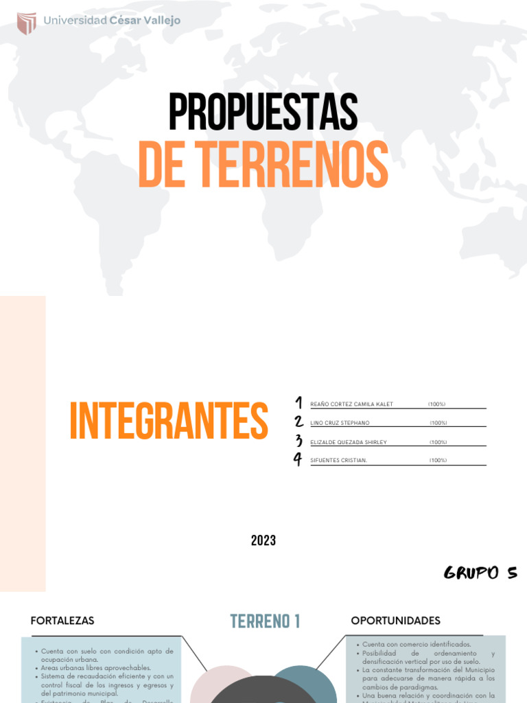 Propuestas de terrenos | PDF