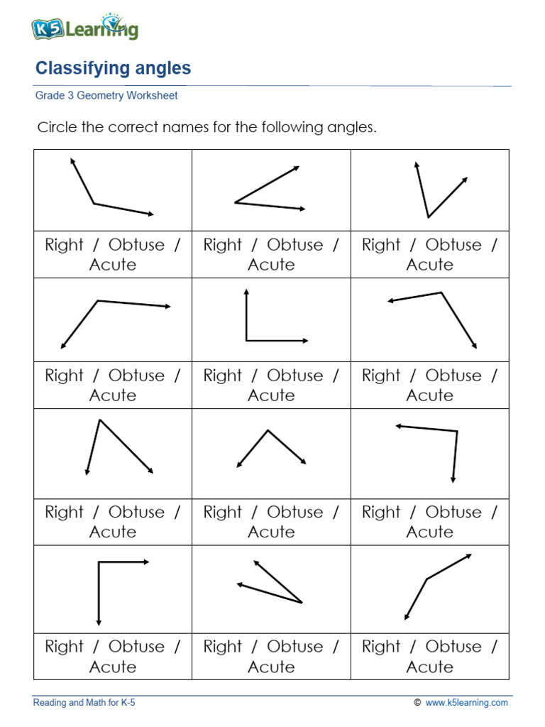 Classifying Angles 2 | PDF