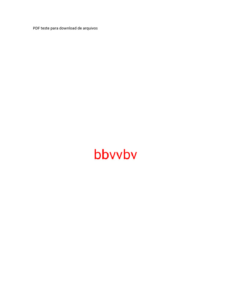 PDF Teste | PDF