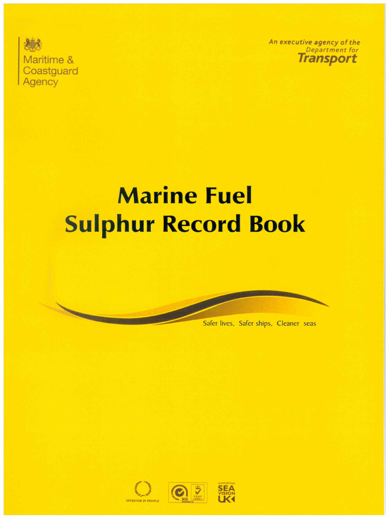 Marine Fuel Sulphur Record Book, Last Update | PDF
