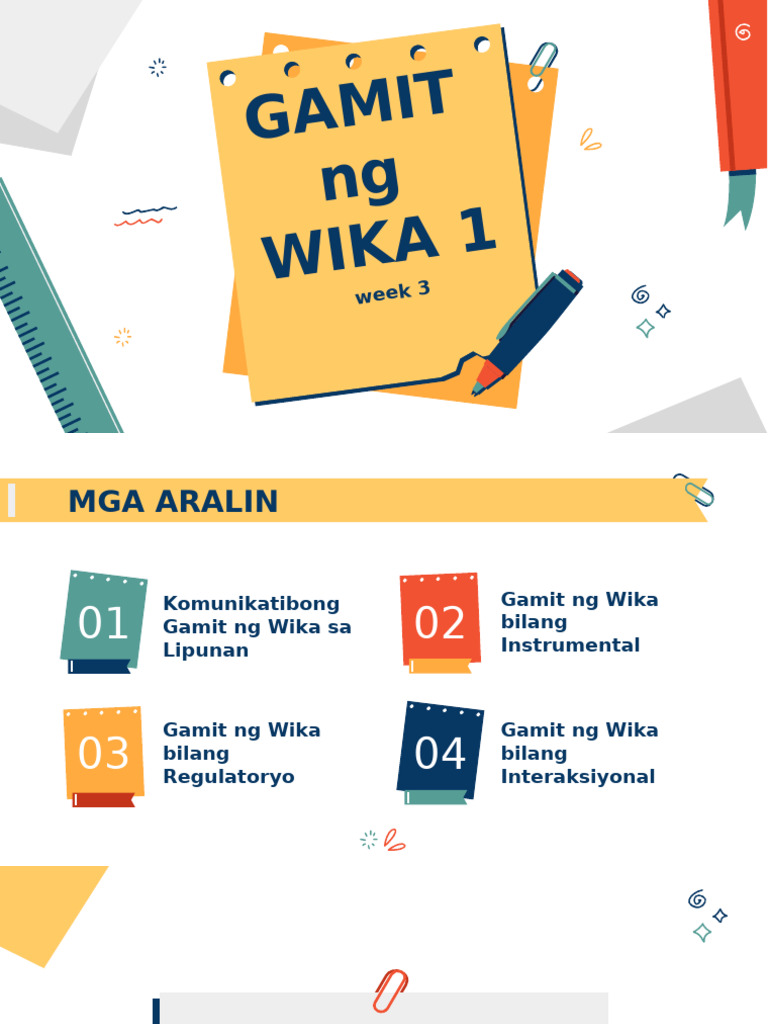 Week 3 Gamit NG Wika 1 | PDF