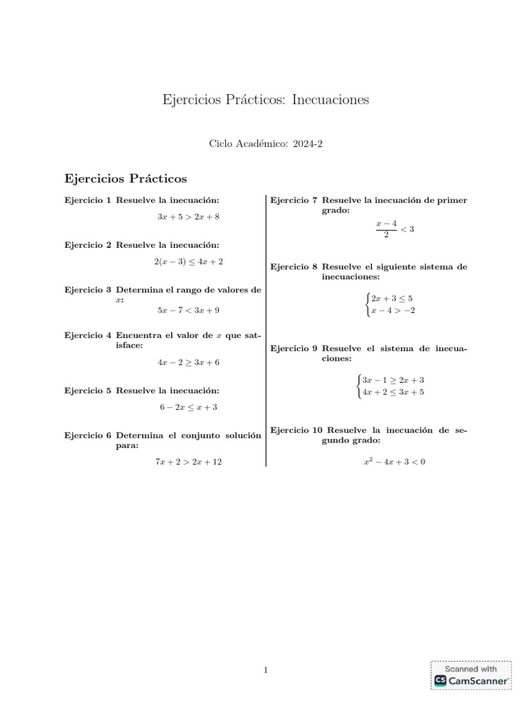 FICHA DE EJERCICIOS S2.s4 | PDF