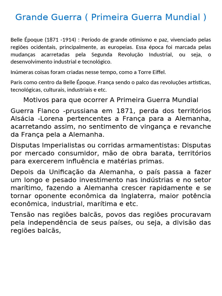 Grande Guerra | PDF