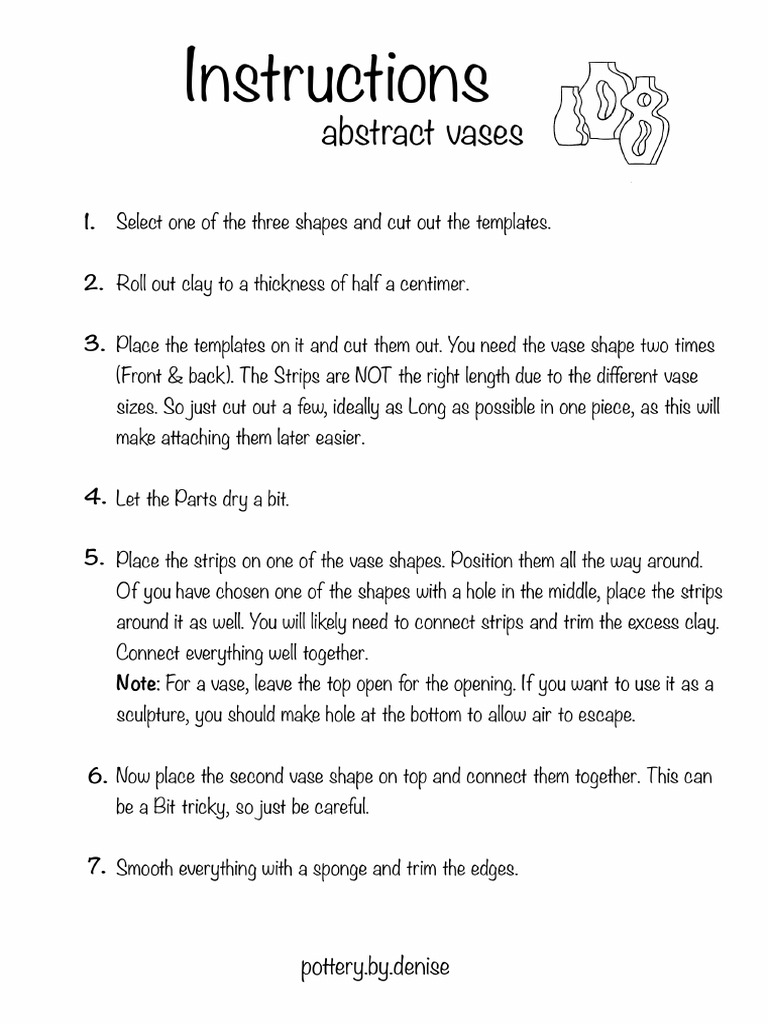 Abstract Vases Template Pottery - By.denise | PDF