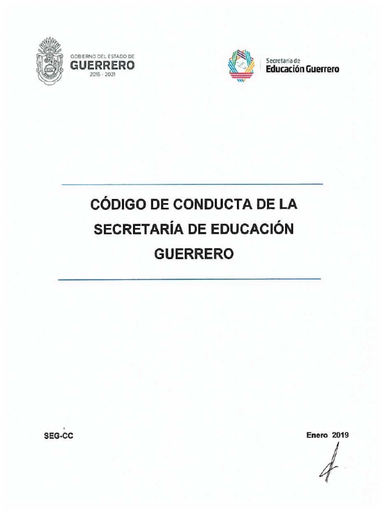 Codigo de Conducta-Seg-2019 | PDF