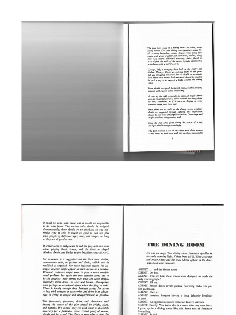 THE DINING ROOM SCRIPT | PDF