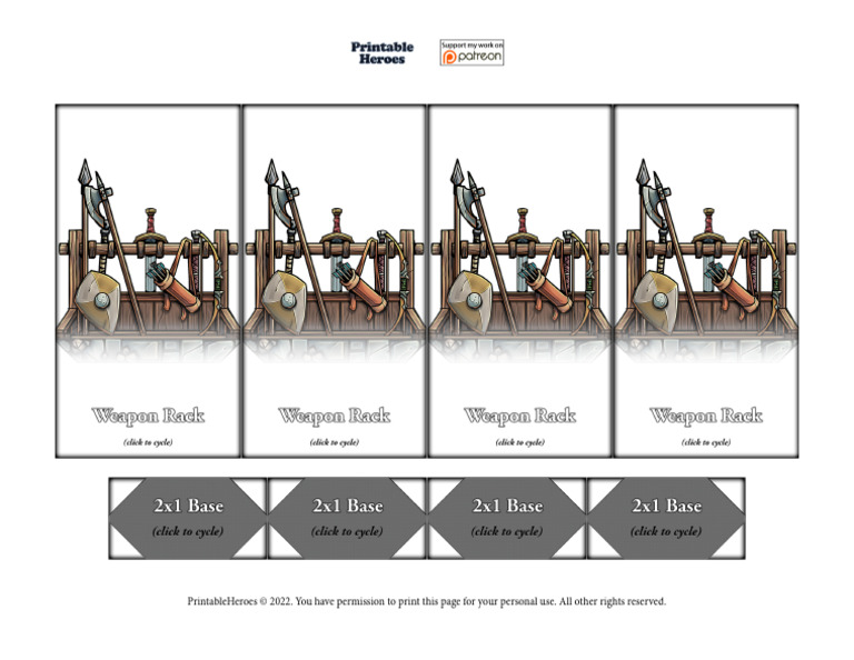 Props - Weapon Rack - 01 - Free | PDF