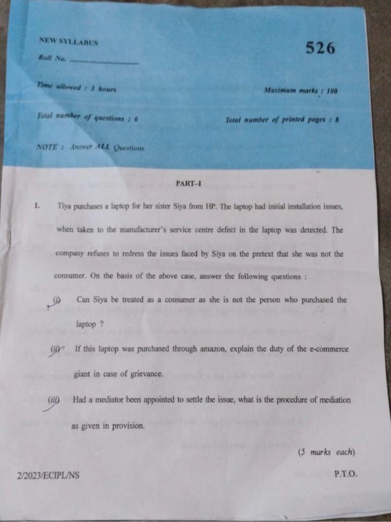 Question Paper | PDF