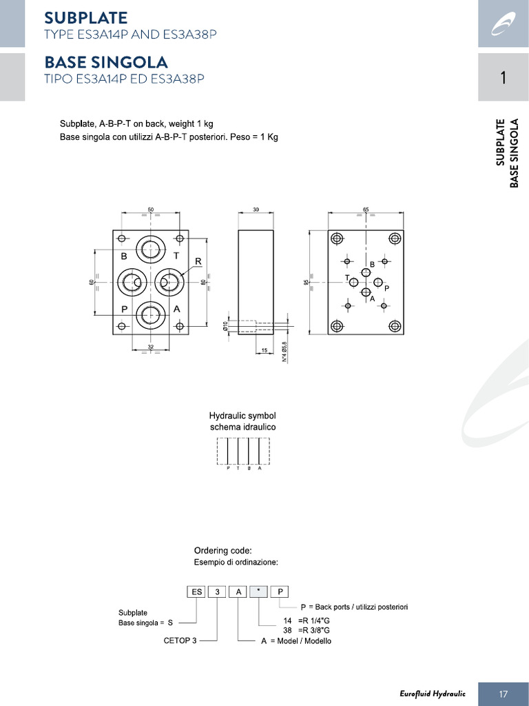 Subplate - ES3A38P - USV | PDF