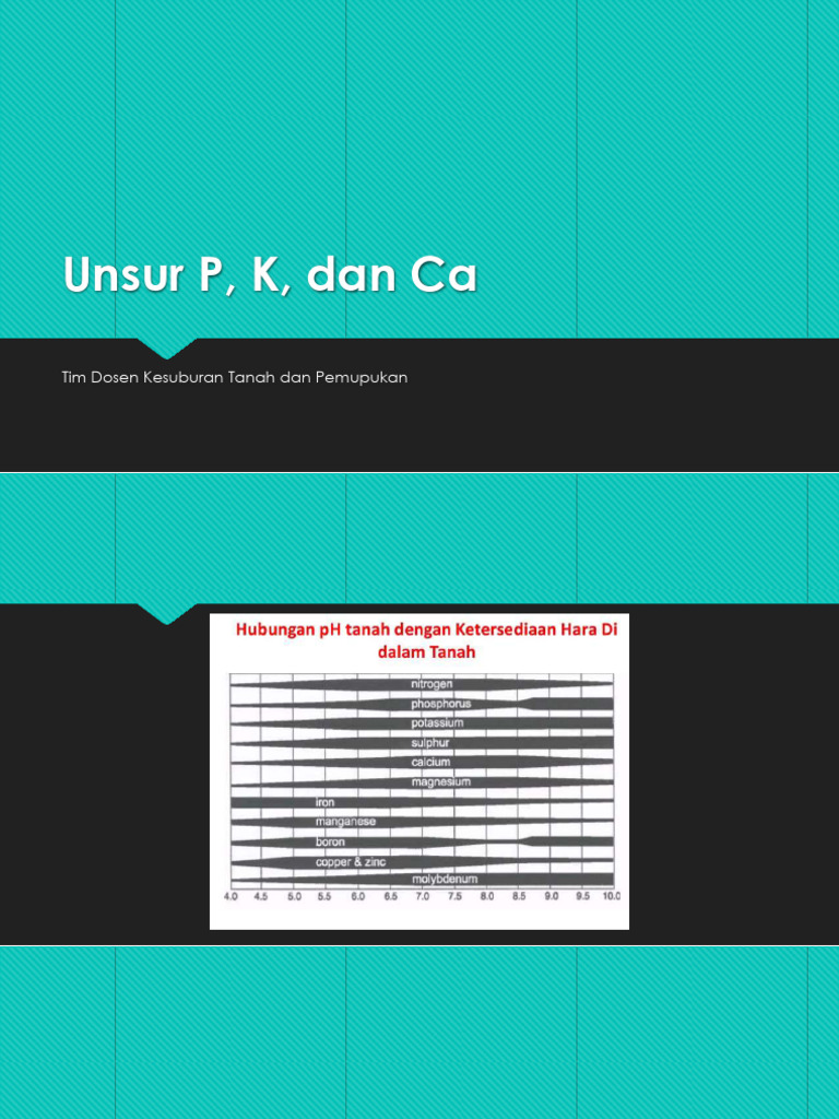 Unsur P, K, Dan Ca | PDF