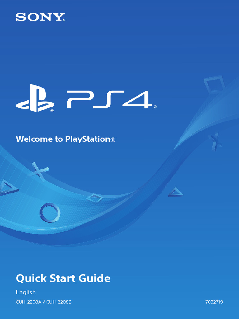 EN RUS IND PS4 CUH-2208AB QSG Web | PDF