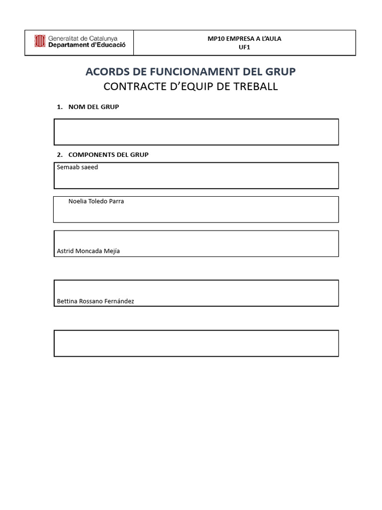 Nou Acord Equips Empresa Aula | PDF