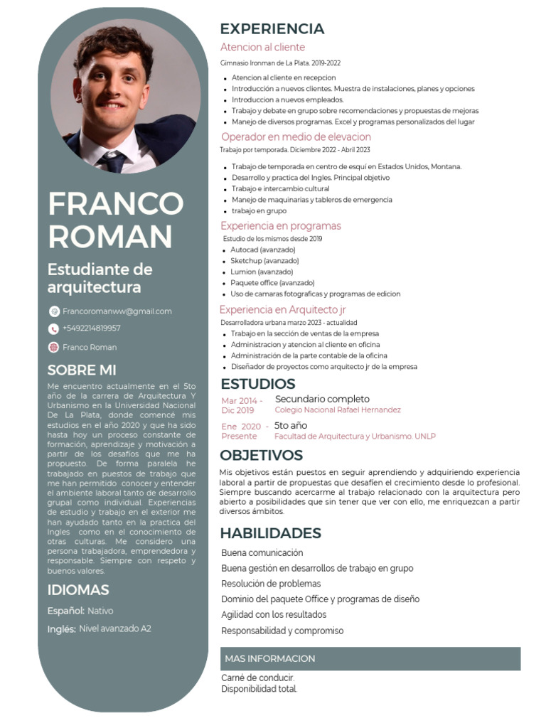 CV. Franco Roman 2024 | PDF