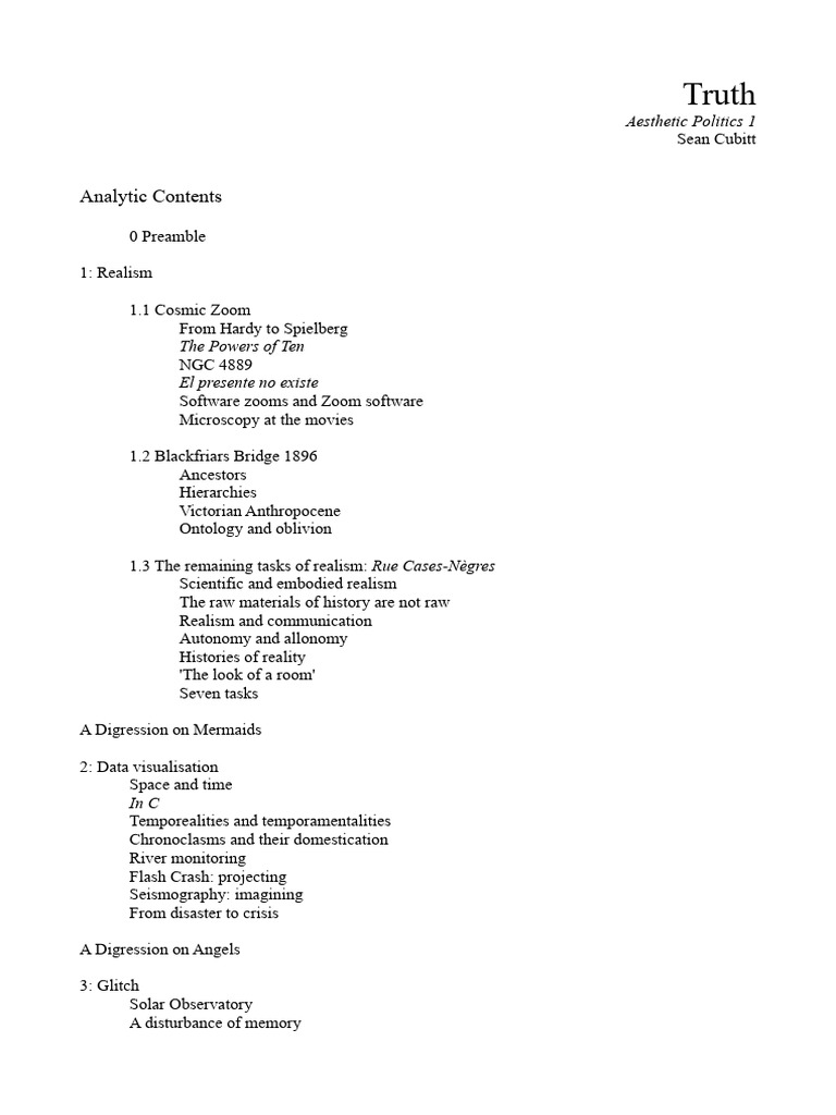 Truth Aesthetic Politics 1 | PDF