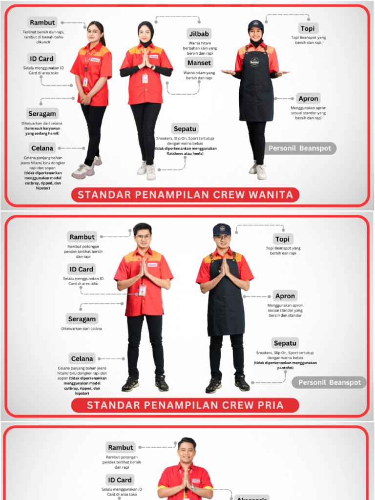 Standar Penampilan Personil Toko Terbaru | PDF