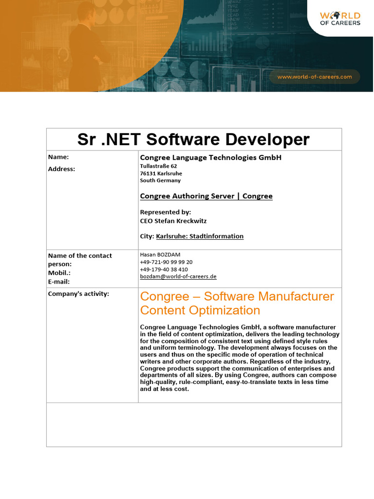 Job Description Sr. Full Stack Developer-1 | PDF Job Description Sr. Full Stack Developer-1 | PDF