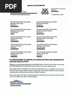 Kenya Police Abstract Form | PDF