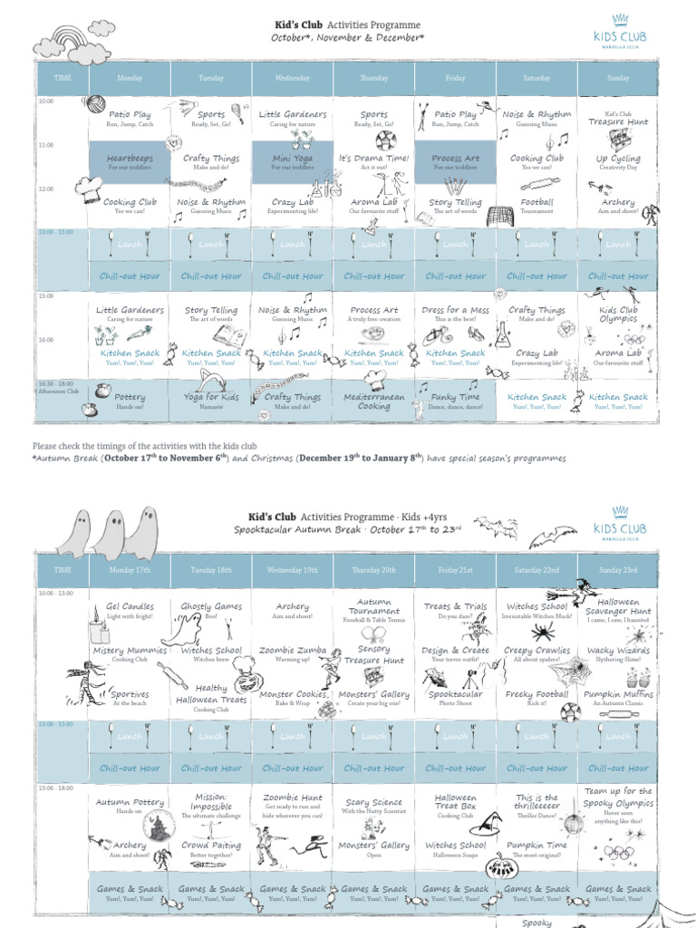 Kids Club Program | PDF