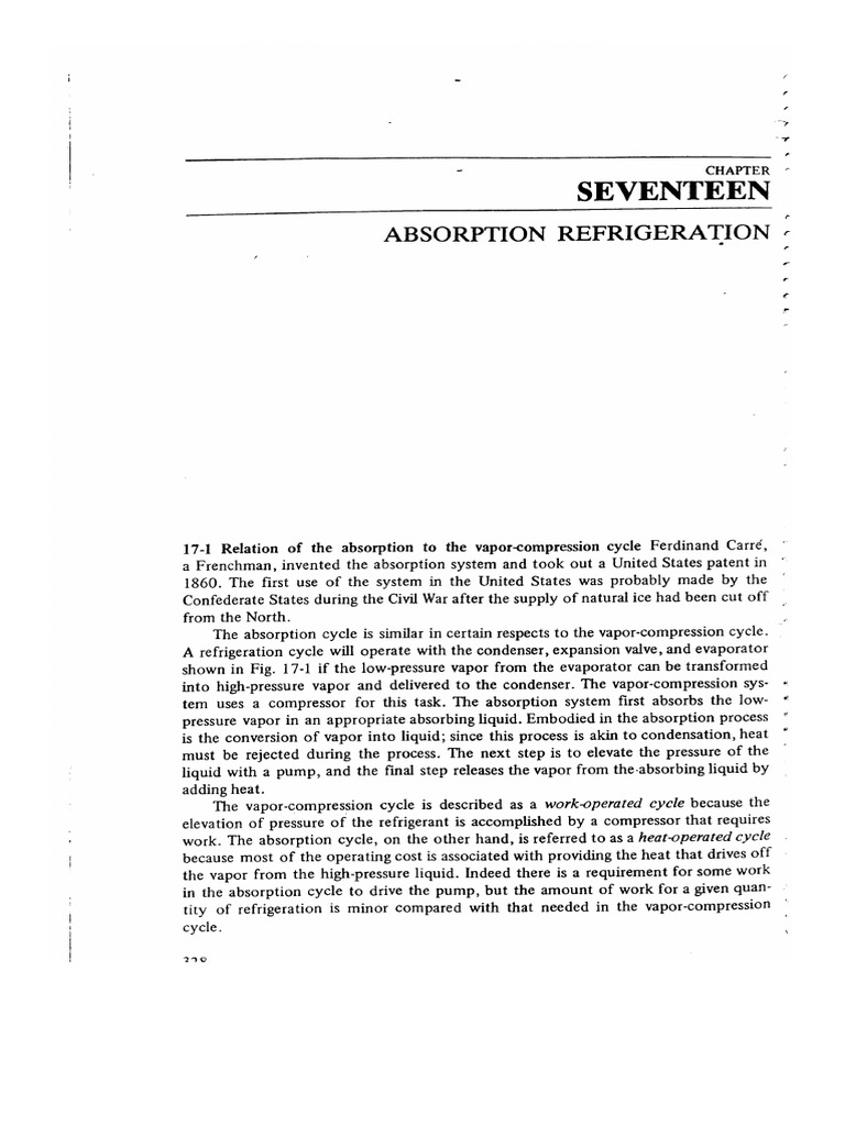 Absorption Refrigeration System Pdf