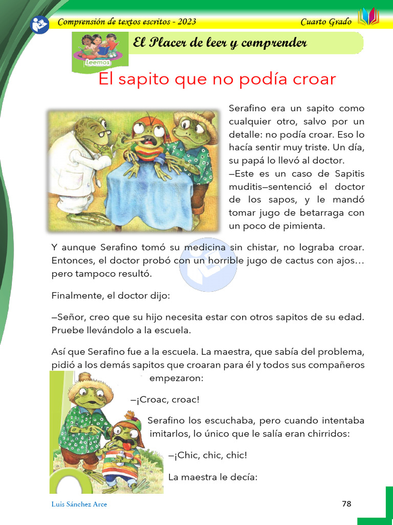 14 - El Sapito Que No Podria Croar | PDF