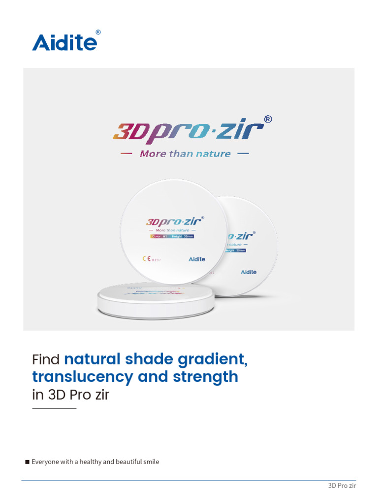 (142316) Aidite 3D Pro Zir Brochure | PDF