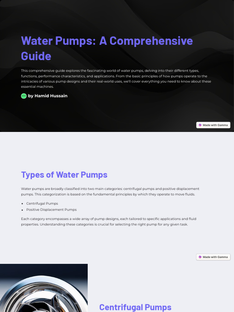 Water Pumps | PDF