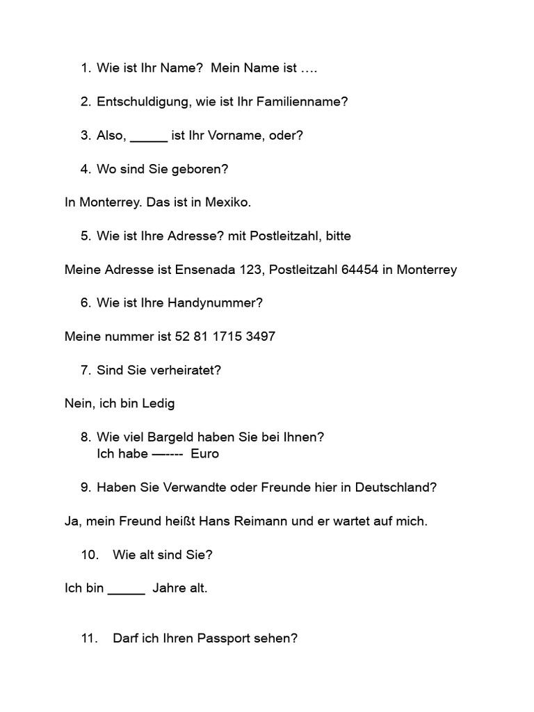 Das Formular | PDF