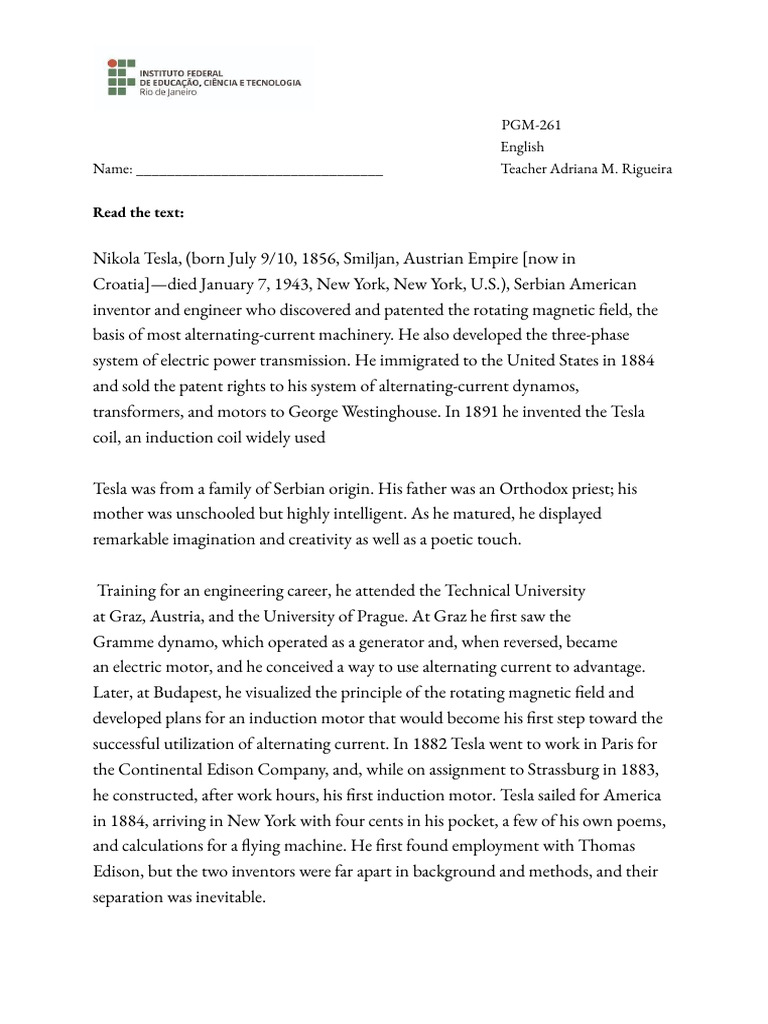 Work — English (1) | PDF