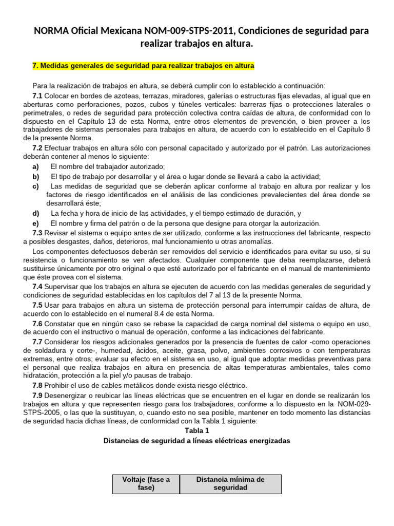 NORMA 009 ALTURAS Oficial Mexicana | PDF | Metrologia | Tecnologia e ...