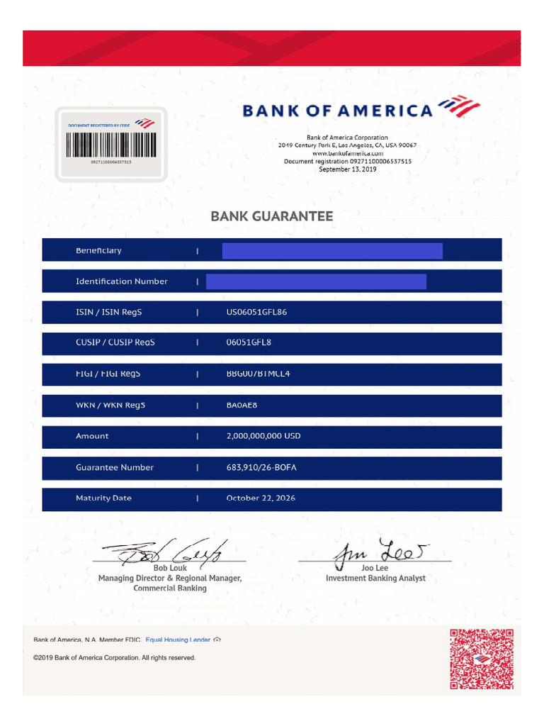 BG B - of - A - US$ 2bi - Via Alfonso Pérez Cara AP | PDF