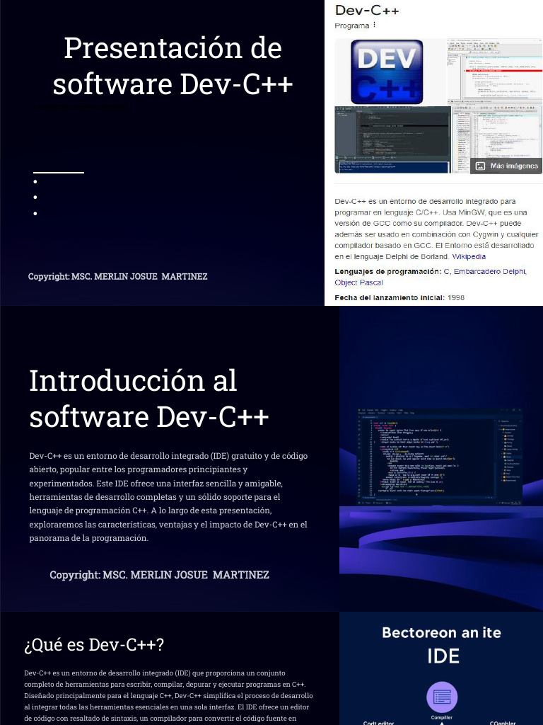 Introduccion e Importancia-software-Dev-C++ - MSC MERLIN MARTINEZ | PDF
