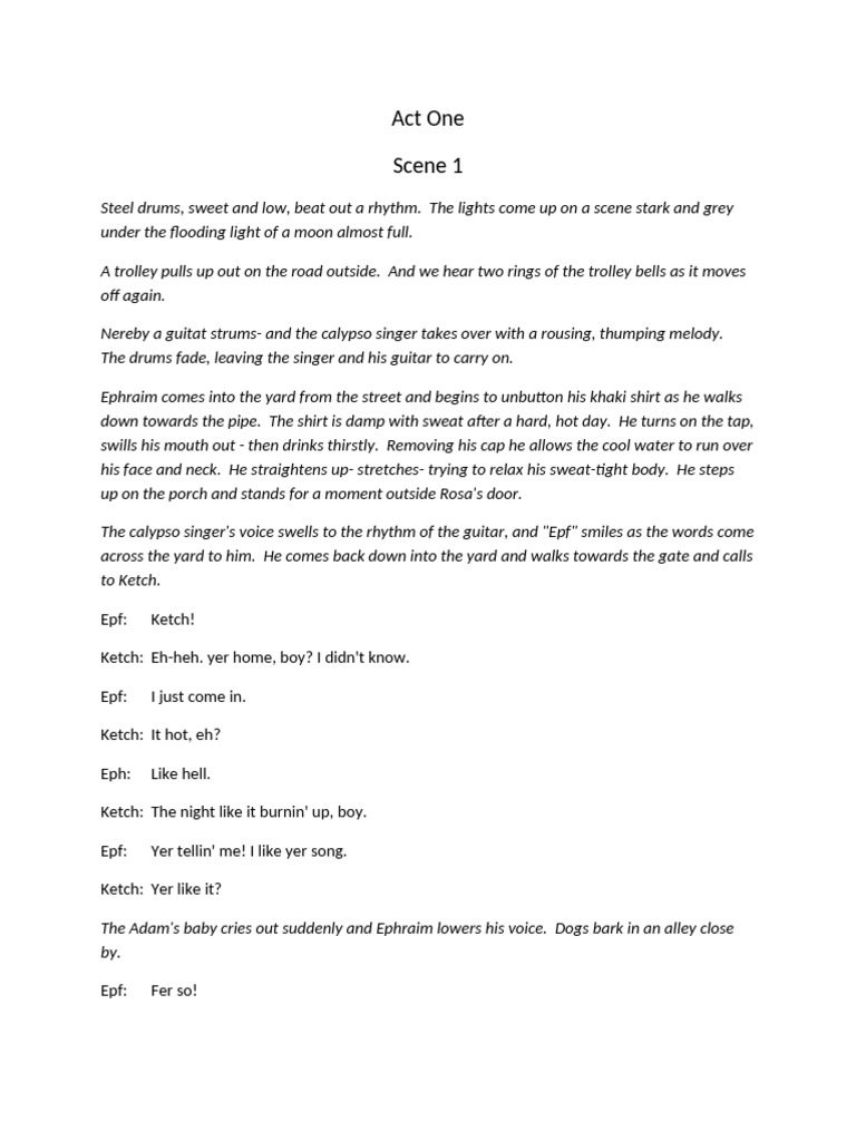 Act One Scene One | PDF