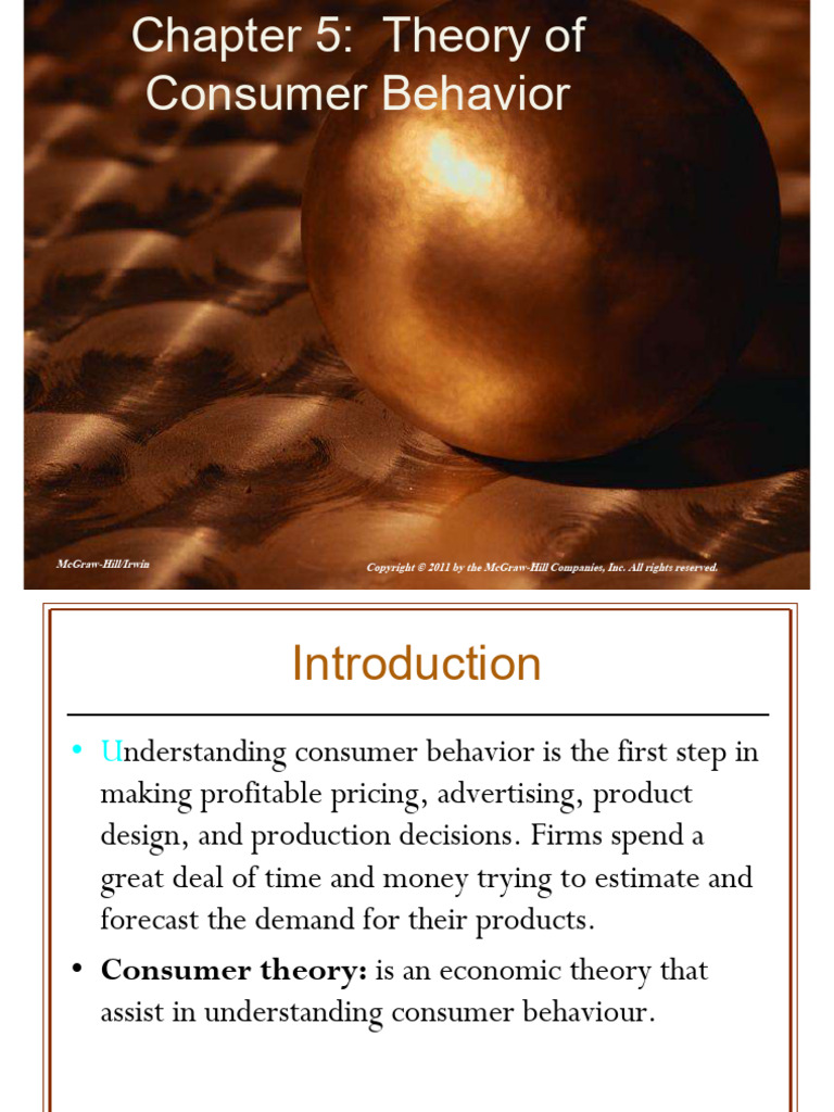 Chapter 5 Theory of Consumer Behavior | PDF
