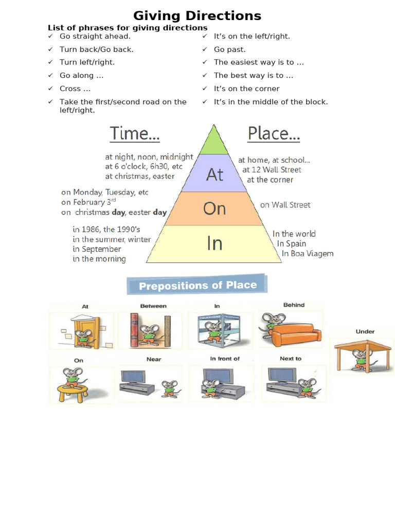 5 Giving Directions | PDF