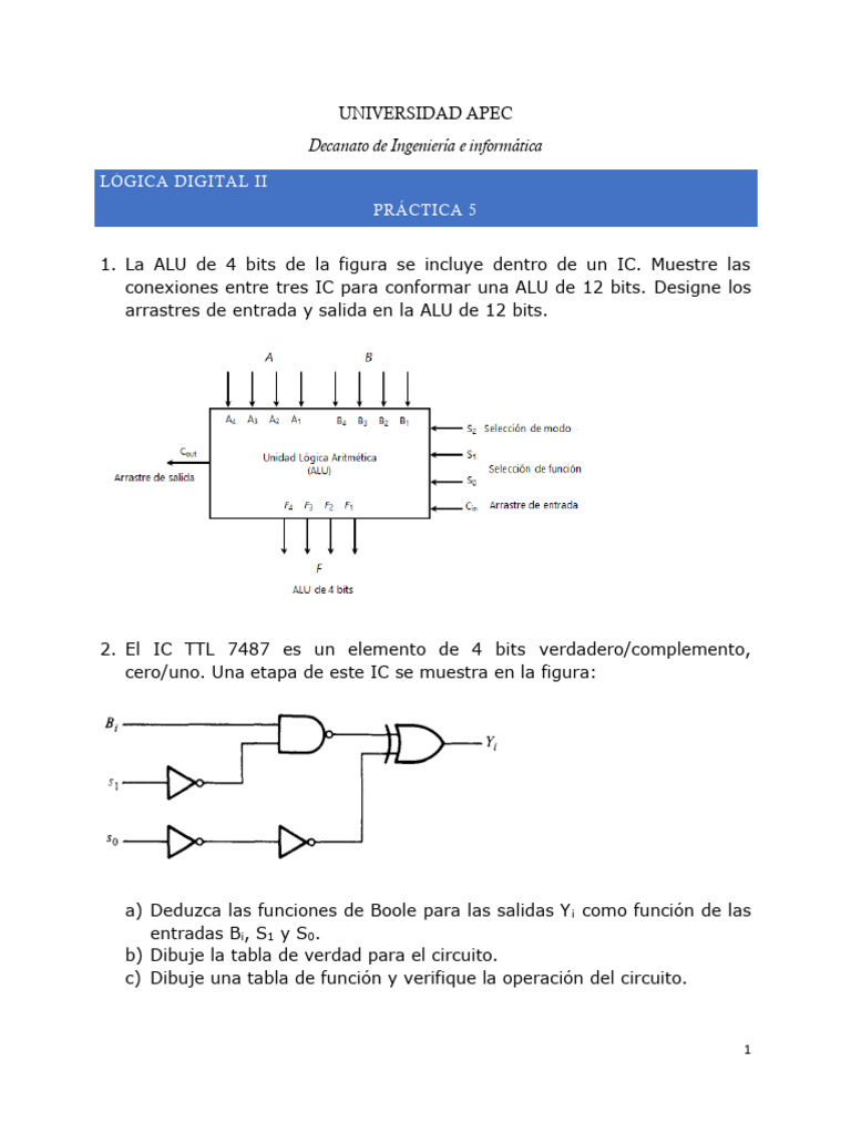 PRACTICA+V Lógica | PDF