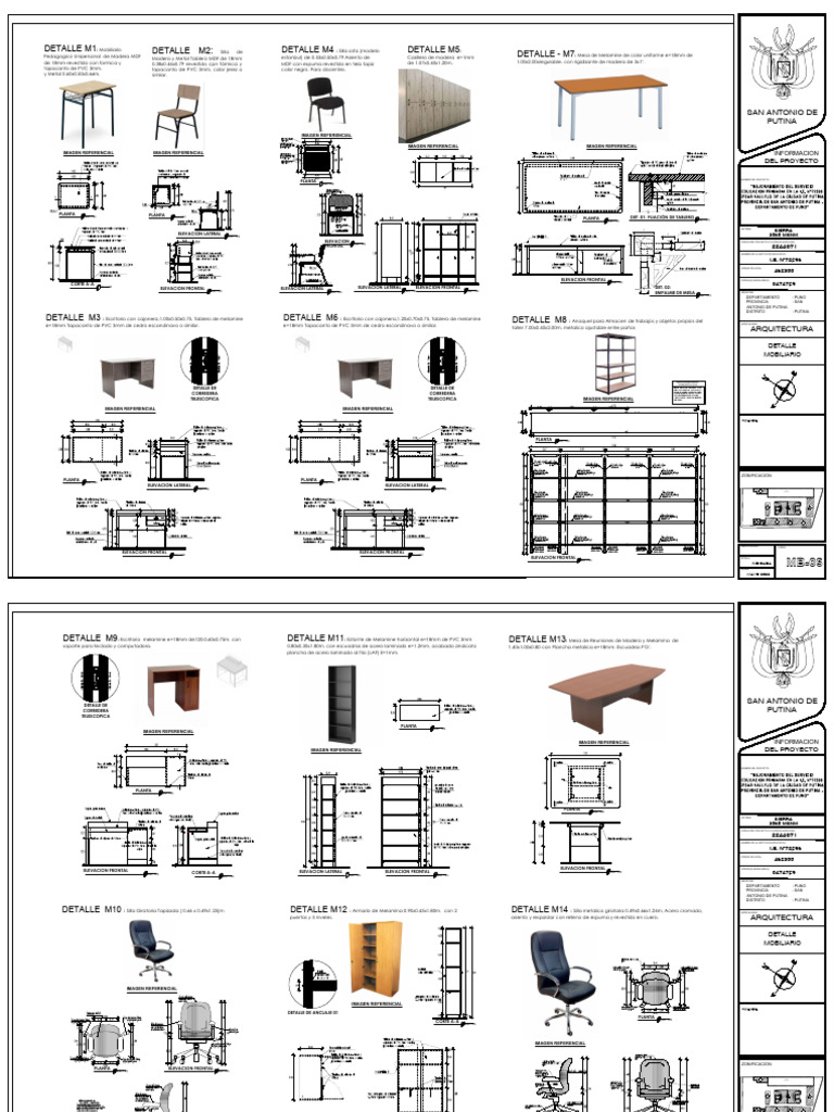 Detalle Mobiliario | PDF