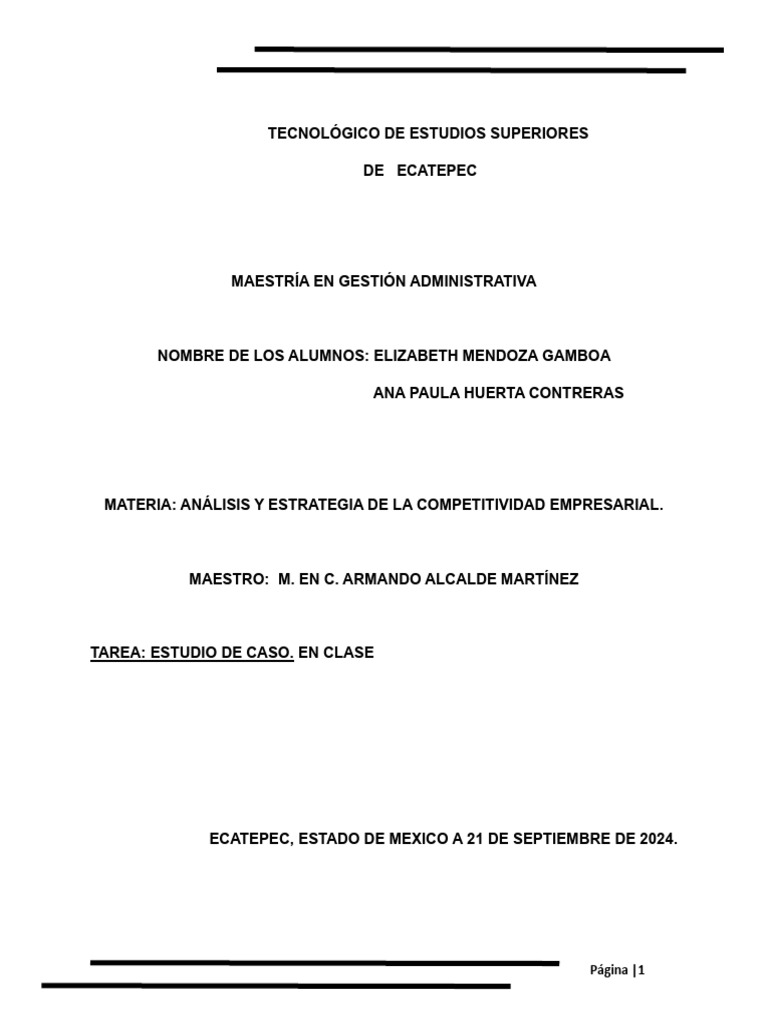 Estudio de Caso. Ana Pau y Ely | PDF