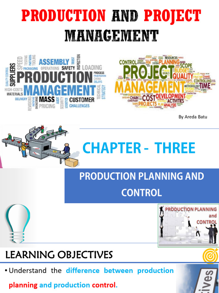 Chapter 3 Production Planning and Control | PDF
