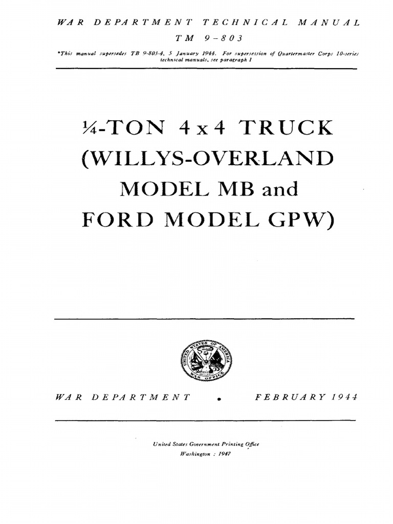 TM9 803 | PDF