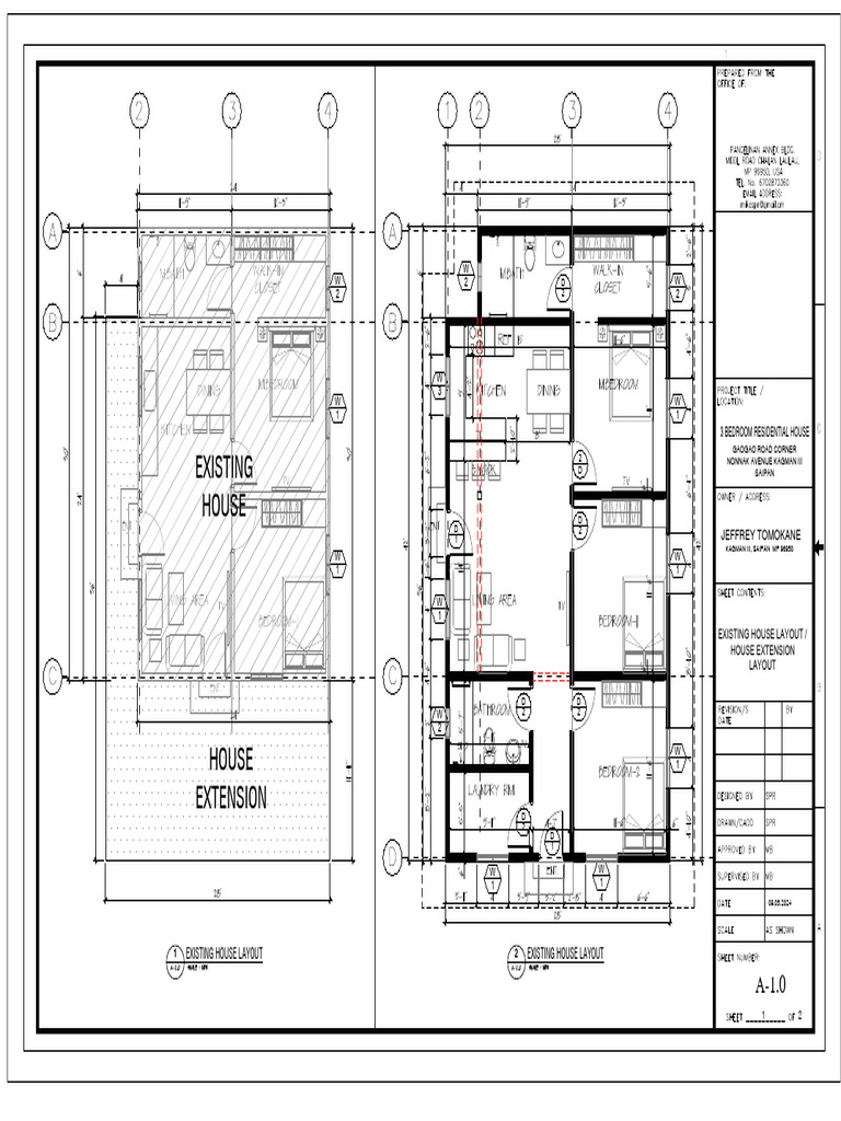 EXISTING ~ NEW LAYOUT PLAN | PDF